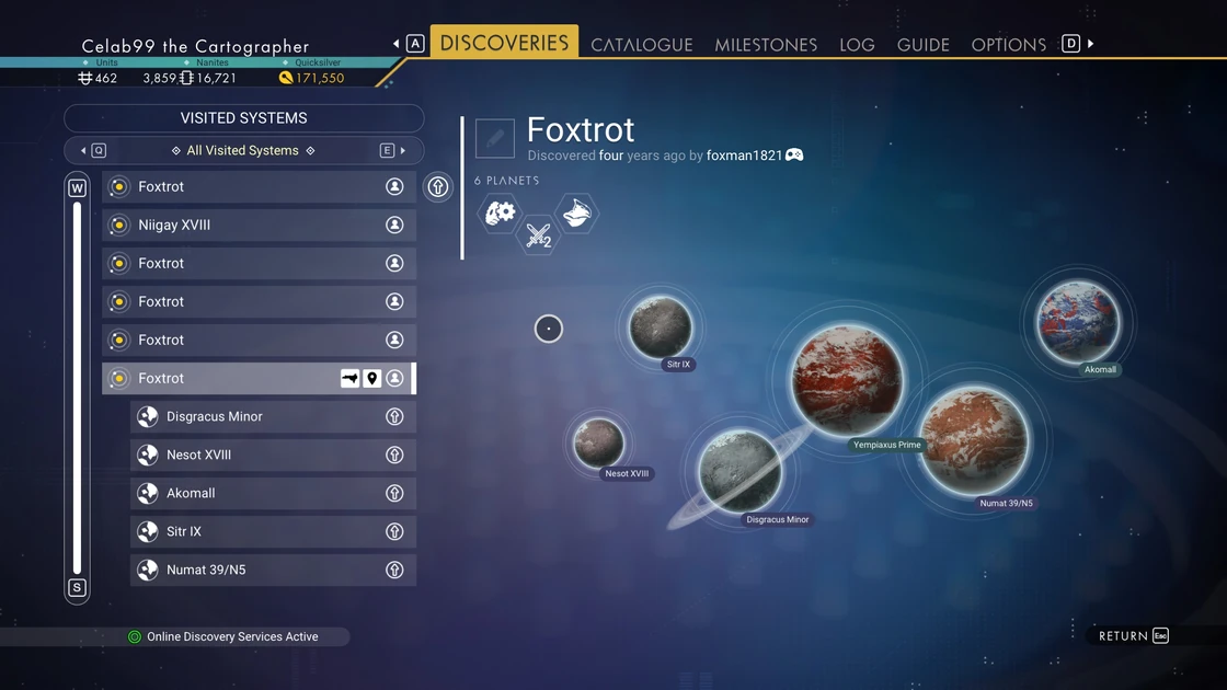 Foxtrot (Uttsun) - No Man's Sky Wiki