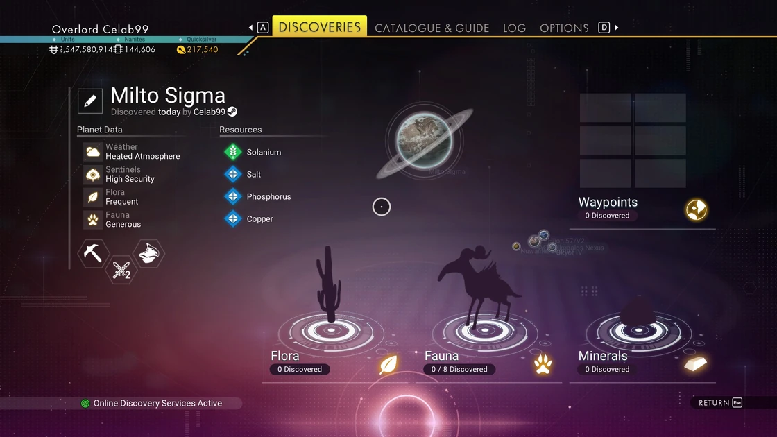 Milto Sigma - No Man's Sky Wiki
