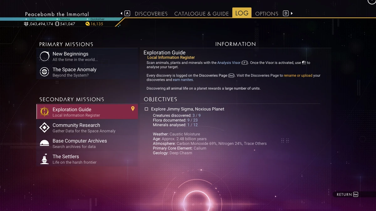 Category:Jimmy Sigma - No Man's Sky Wiki