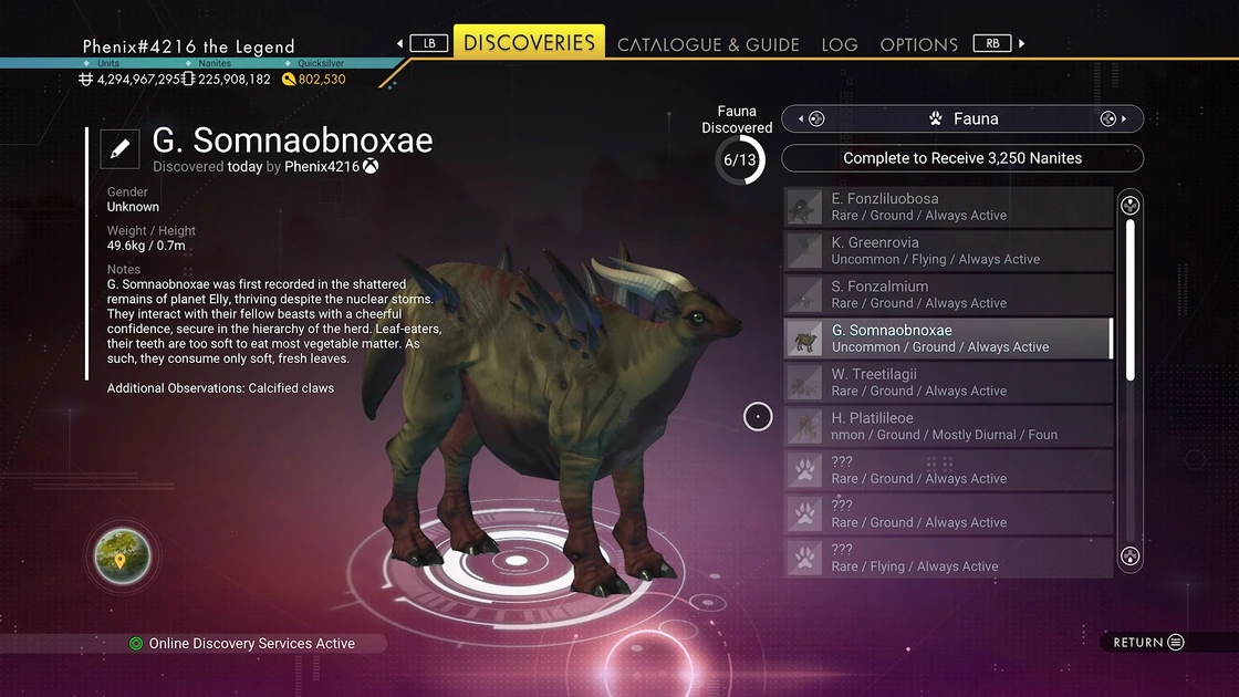 G.Sommaobnoxae - No Man's Sky Wiki