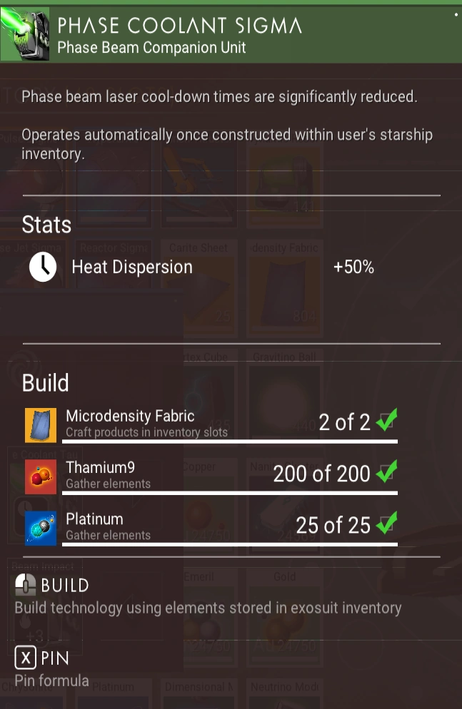 Phase Coolant Sigma - No Man's Sky Wiki