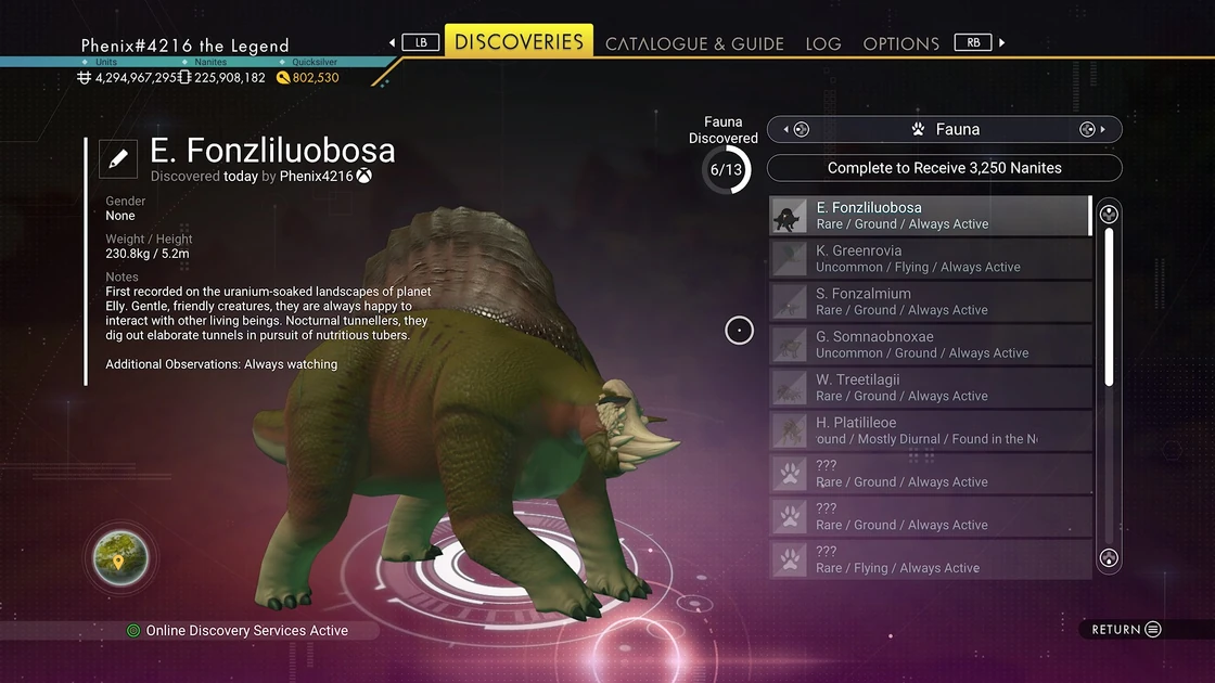 E.Fonzliluobosa - No Man's Sky Wiki