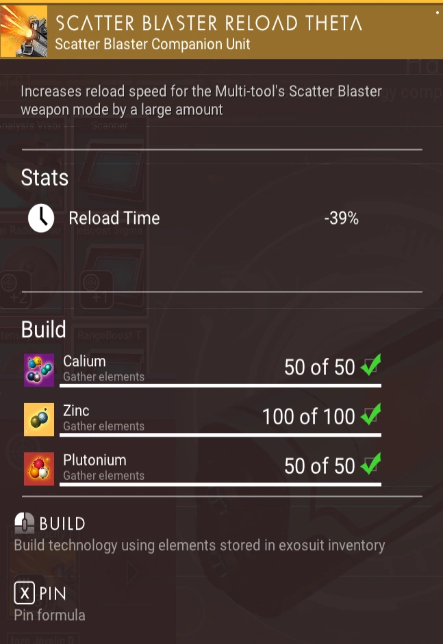 Scatter Blaster Reload Theta - No Man's Sky Wiki