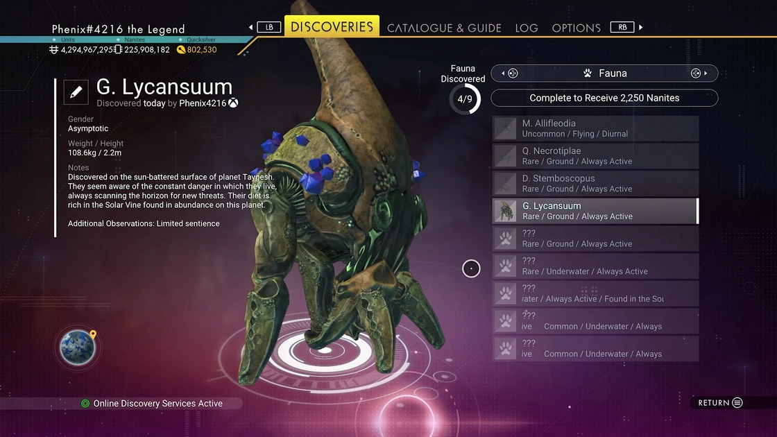 G.Lycansuum - No Man's Sky Wiki