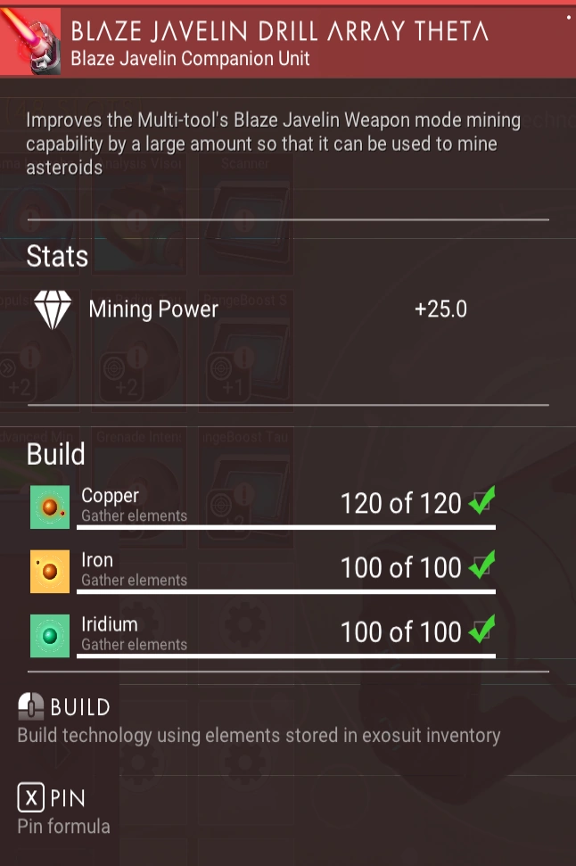 Blaze Javelin Drill Array Theta - No Man's Sky Wiki