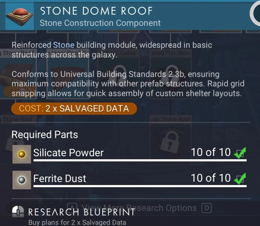 Stone Dome Roof - No Man's Sky Wiki