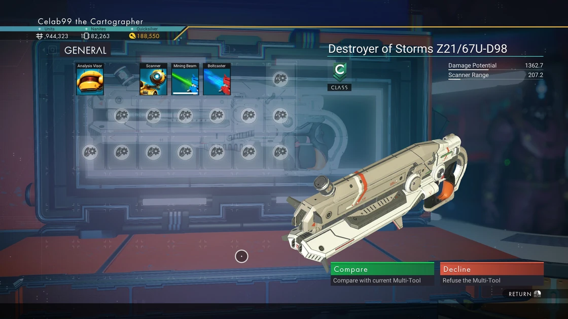 Destroyer of Storms Z21-67U-D98 - No Man's Sky Wiki
