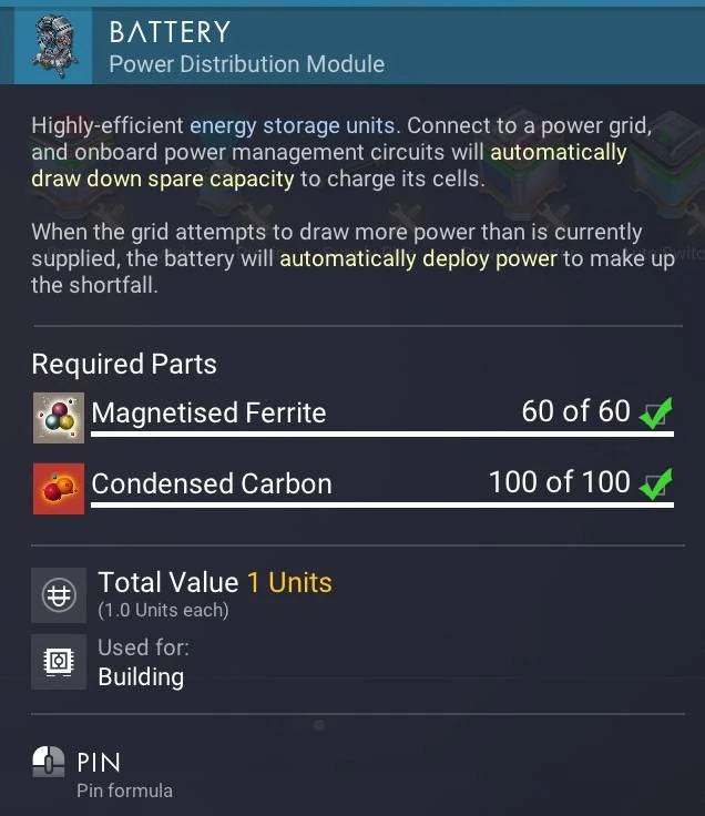 Battery - No Man's Sky Wiki