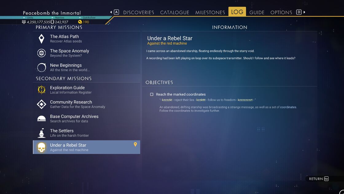 Under a Rebel Star - No Man's Sky Wiki