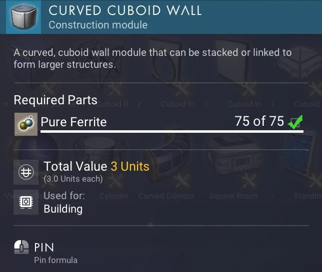 Curved Cuboid Wall - No Man's Sky Wiki