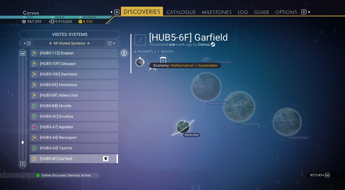 HUB5-6F Garfield - No Man's Sky Wiki
