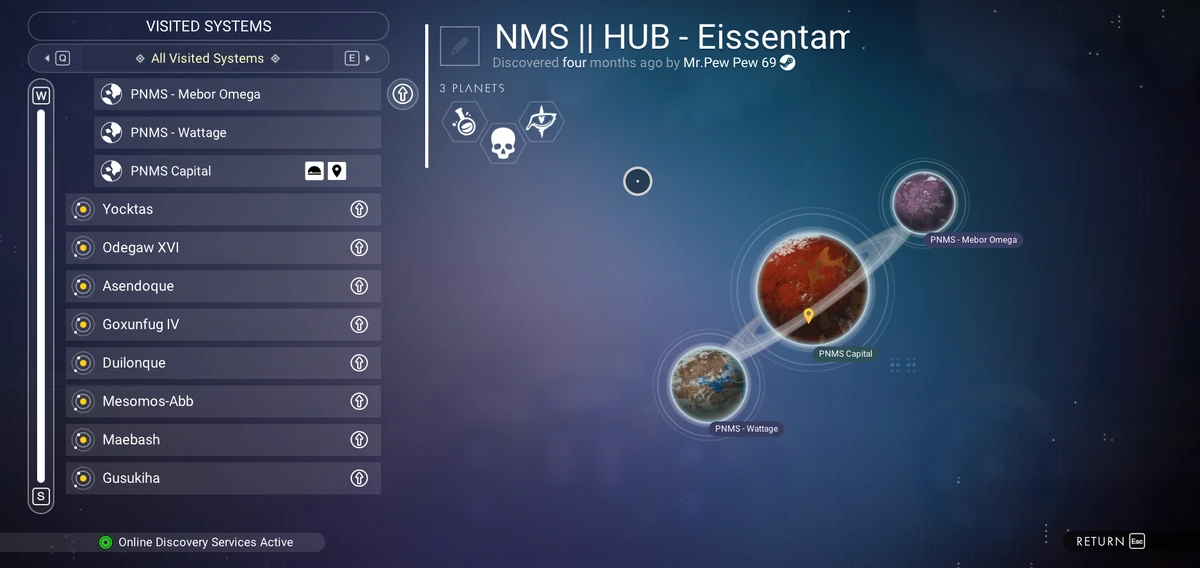 Pirates of NMS HUB - Eissentam - No Man's Sky Wiki