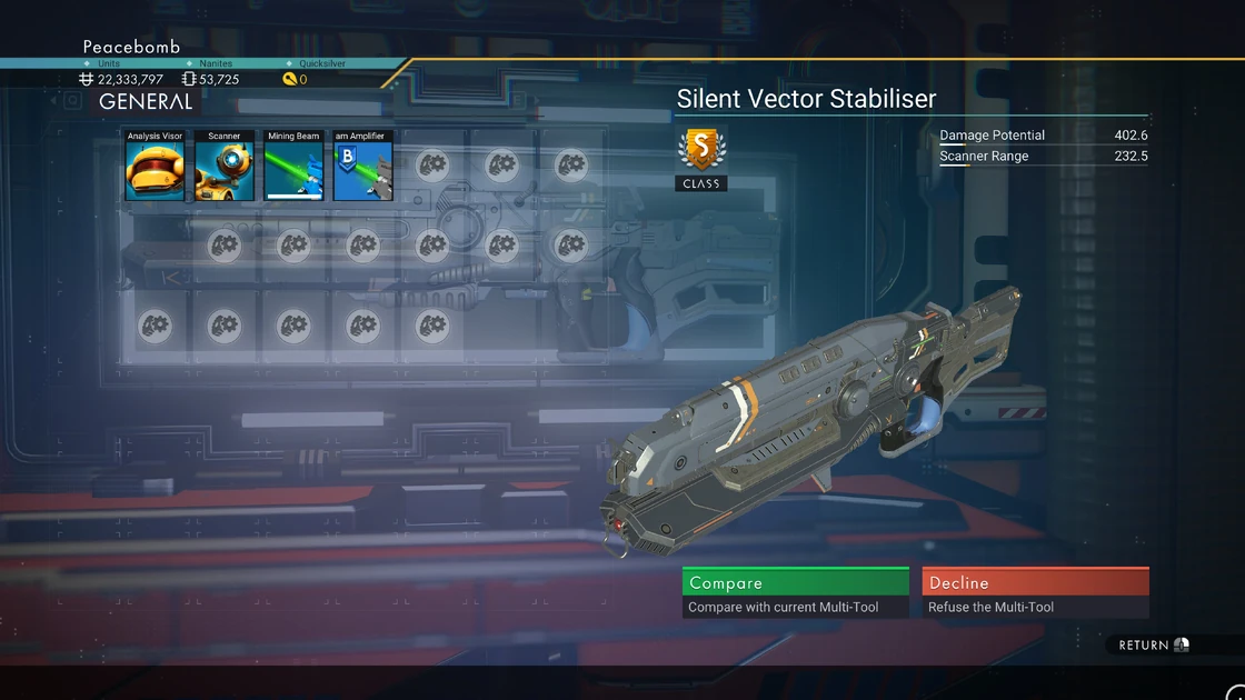 Silent Vector Stabiliser - No Man's Sky Wiki