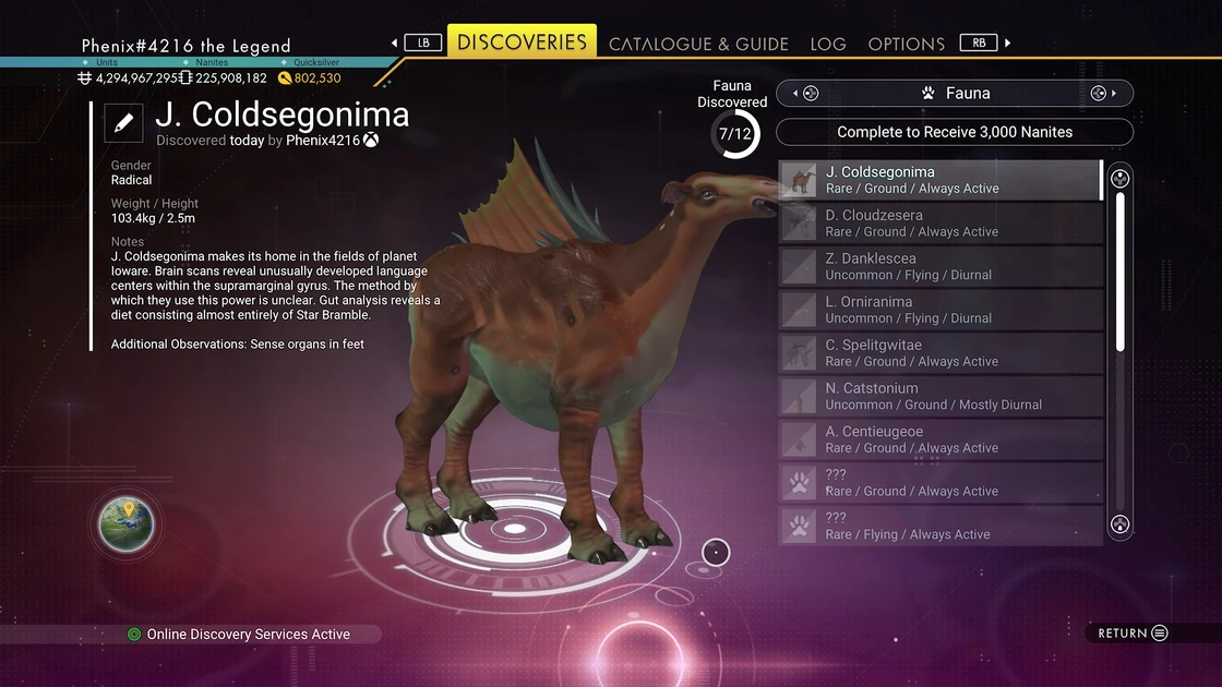 J.Coldsegonima - No Man's Sky Wiki