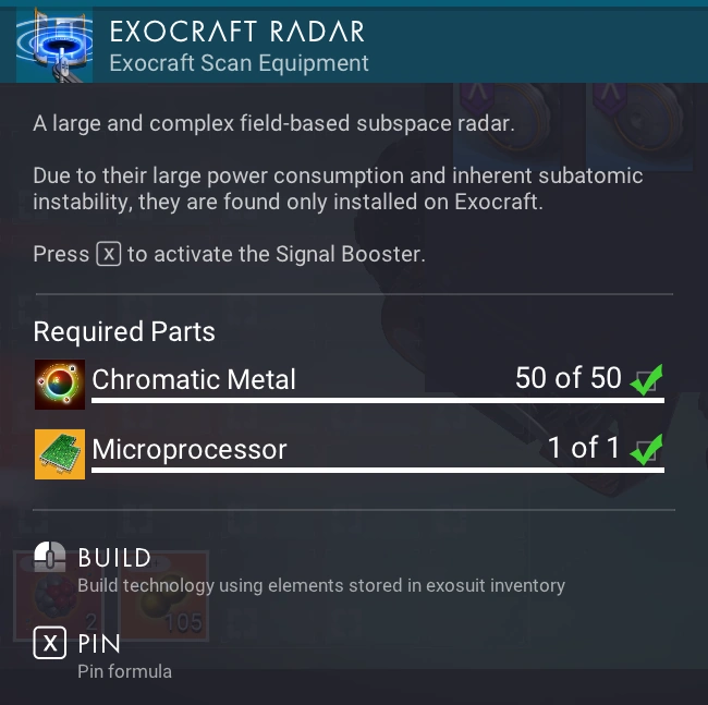 Exocraft Radar - No Man's Sky Wiki