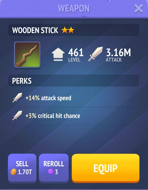 Wooden Stick | Nonstop Knight Wikia | Fandom
