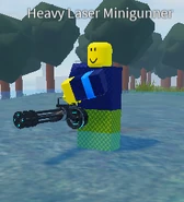 Heavy Laser Minigunner | Noob Army Tycoon Wiki | Fandom
