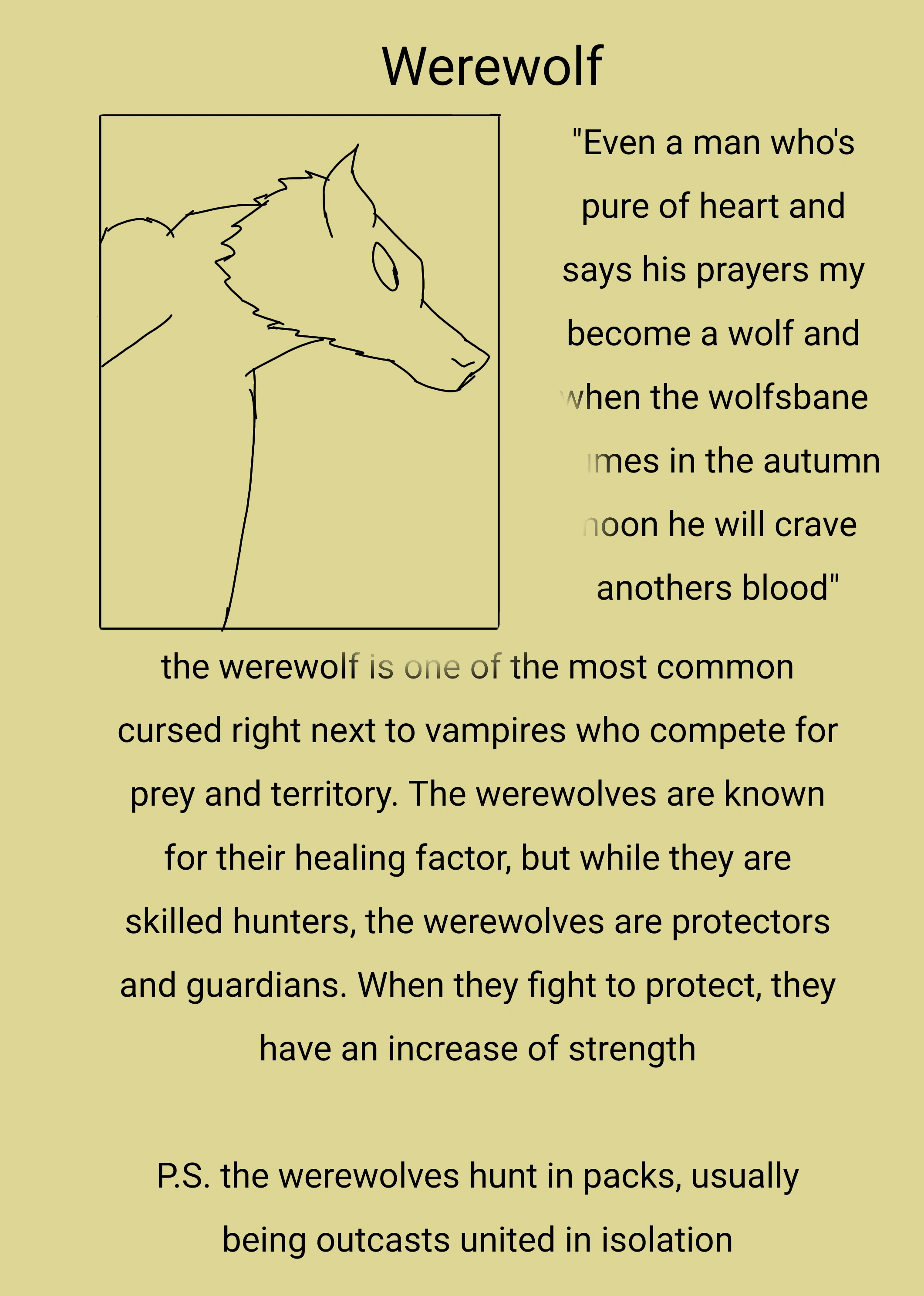 Werewolf | Noobs Guide to Necromancy Wiki | Fandom
