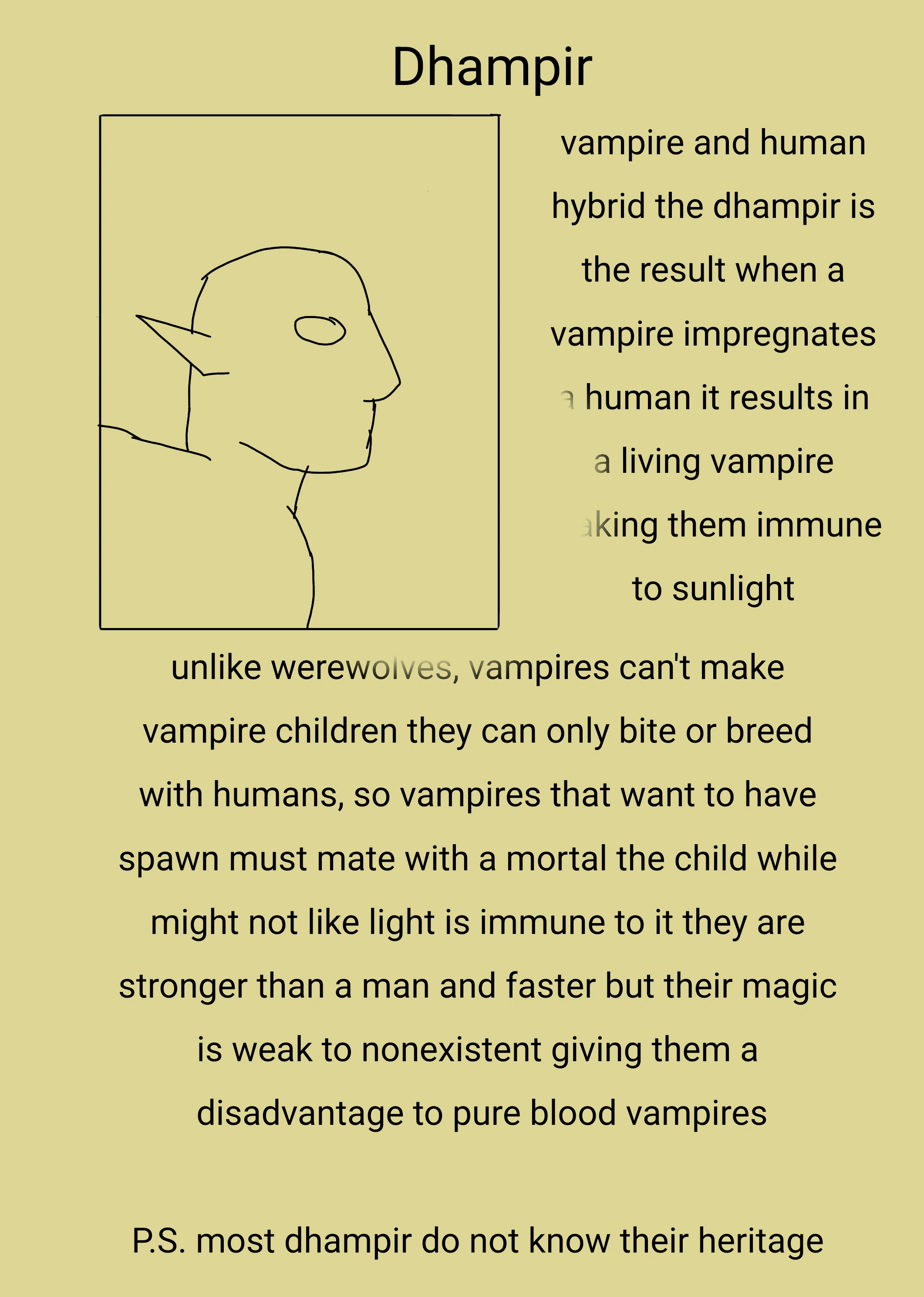 Dhampir | Noobs Guide to Necromancy Wiki | Fandom