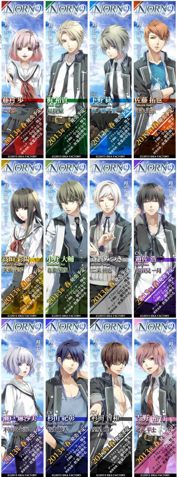 Characters | Norn9 Wiki | Fandom