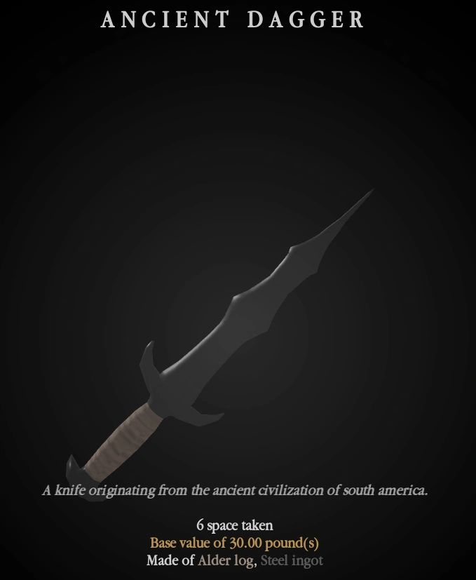 Ancient Dagger | Northwind Wiki | Fandom