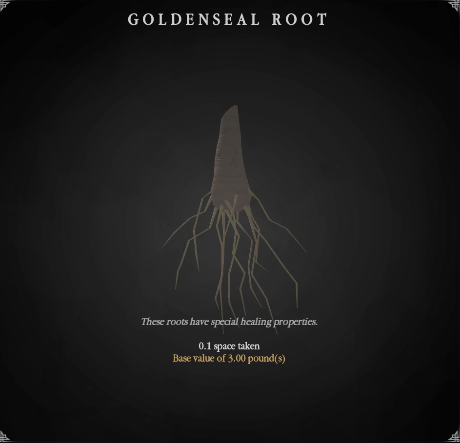 Goldenseal Root | Northwind Wiki | Fandom