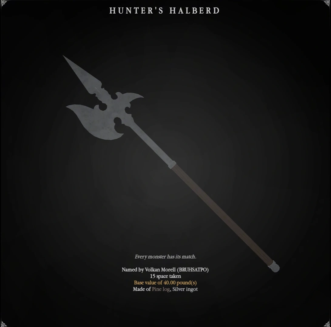 Hunter's halberd | Northwind Wiki | Fandom