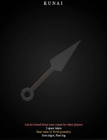 Kunai | Northwind Wiki | Fandom