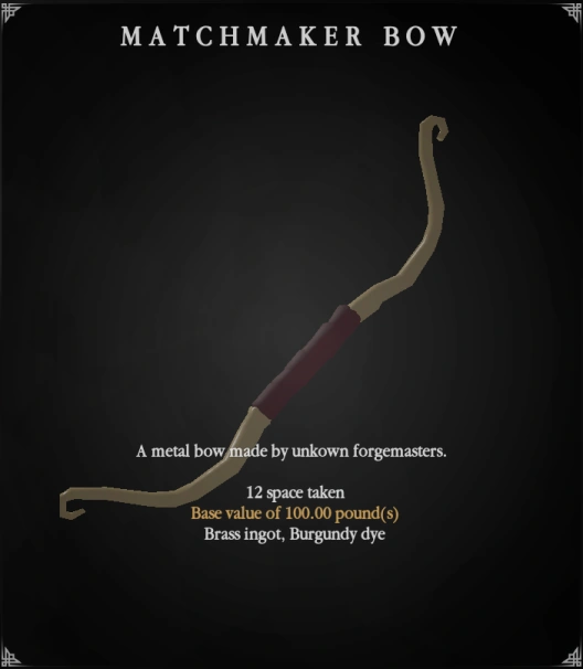 Matchmaker bow | Northwind Wiki | Fandom