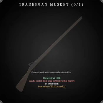 Tradesman Musket | Northwind Wiki | Fandom