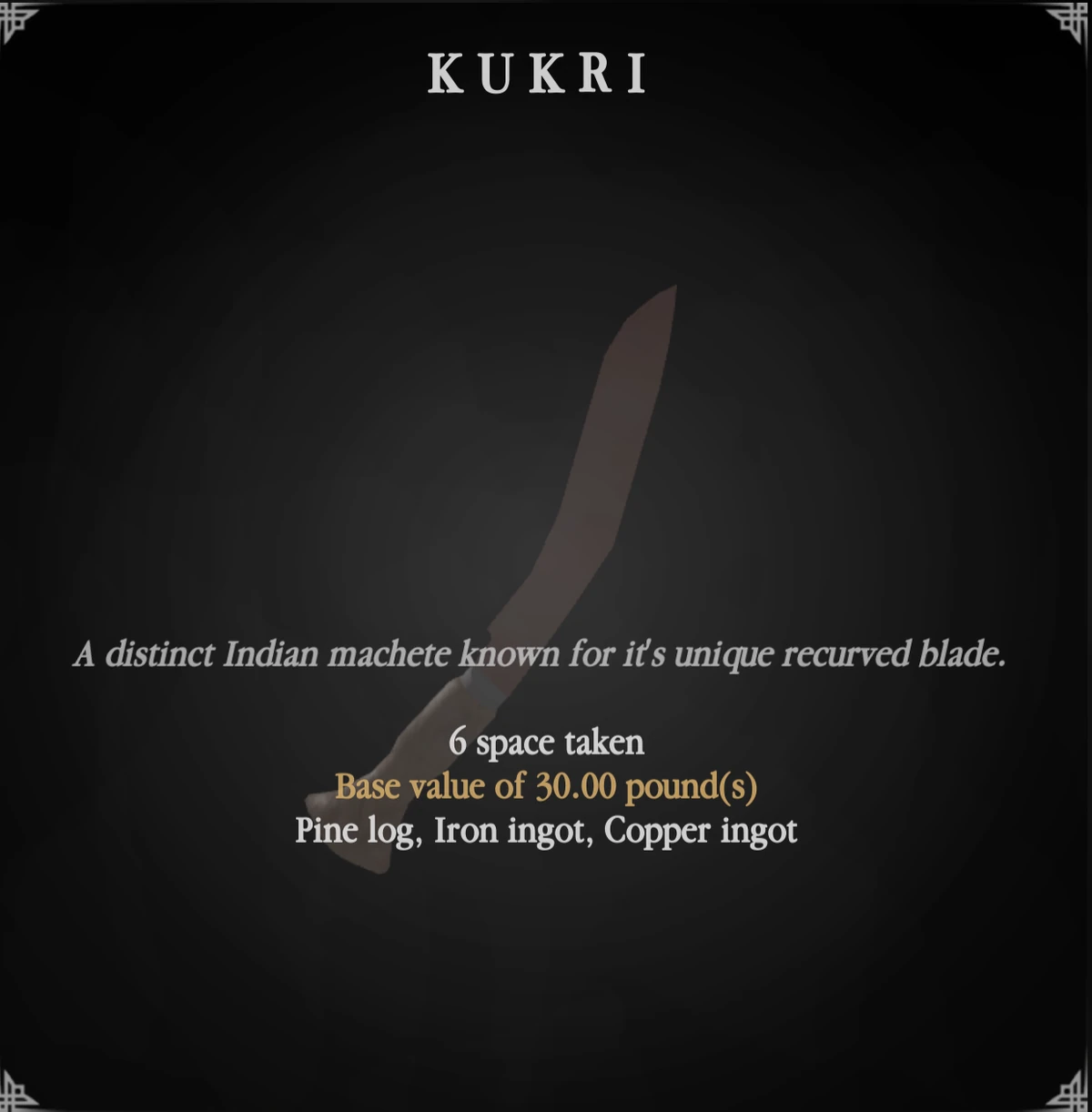 Kukri | Northwind Wiki | Fandom