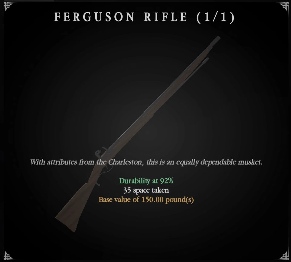 Ferguson rifle | Northwind Wiki | Fandom