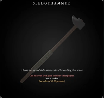 Sledgehammer | Northwind Wiki | Fandom