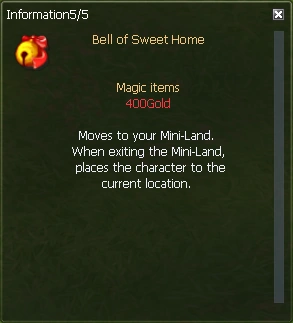 Bell of Sweet Home | Nostale Wiki | Fandom