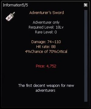 Adventurer's Sword | Nostale Wiki | Fandom