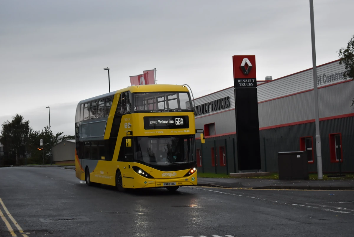 Yellow Line 68A | Nottingham City Transport Unofficial Wiki | Fandom