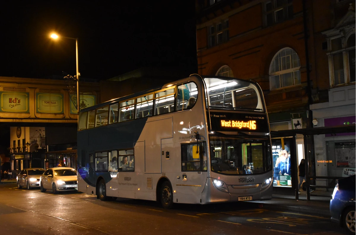 NightBus N6 | Nottingham City Transport Unofficial Wiki | Fandom