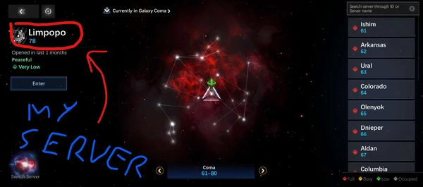 Switching Servers | Nova: Space Armada Wiki | Fandom