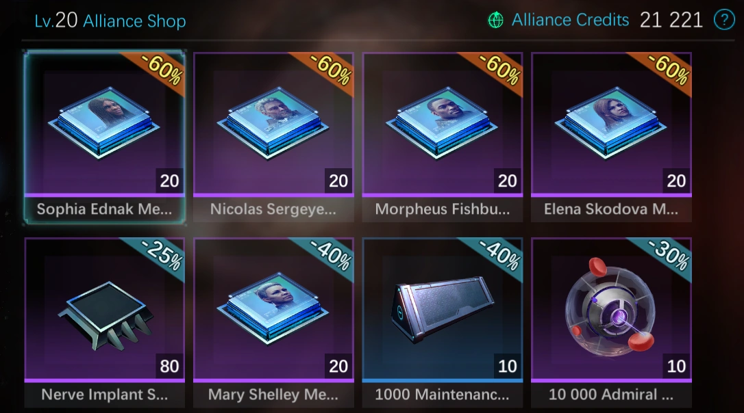 Alliance Shop | Nova: Space Armada Wiki | Fandom