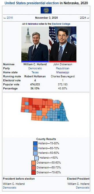 United States presidential election in Nebraska, 2020 | Novelas | Fandom