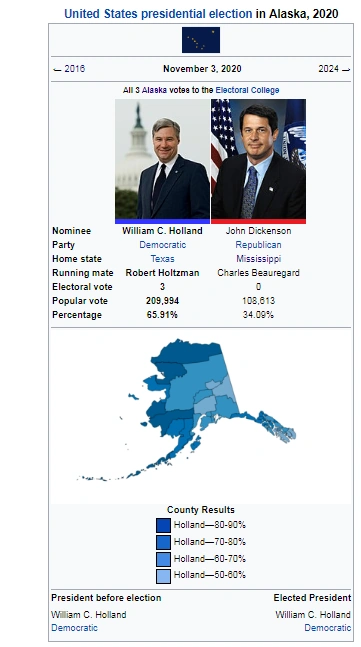 United States presidential election in Alaska, 2020 | Novelas | Fandom