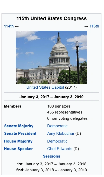 115th United States Congress (Ferguson Scenario) | Novelas | Fandom