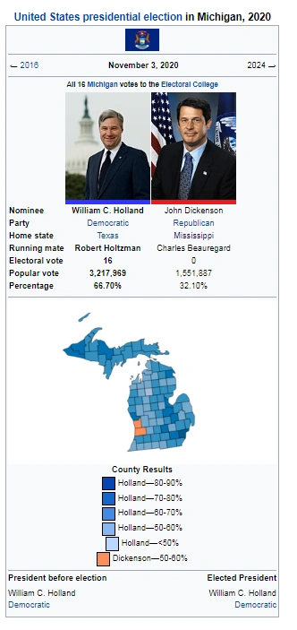 United States presidential election in Michigan, 2020 | Novelas | Fandom