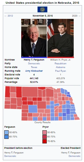 United States presidential election in Nebraska, 2016 (Ferguson ...