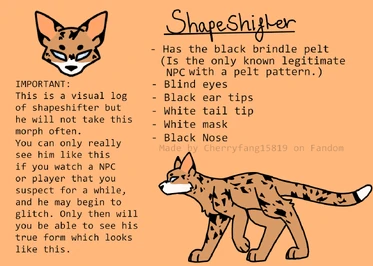 Shapeshifter | Npc Wcue Wiki | Fandom