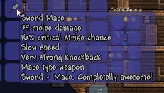Sword Mace | N Terraria Wiki | Fandom