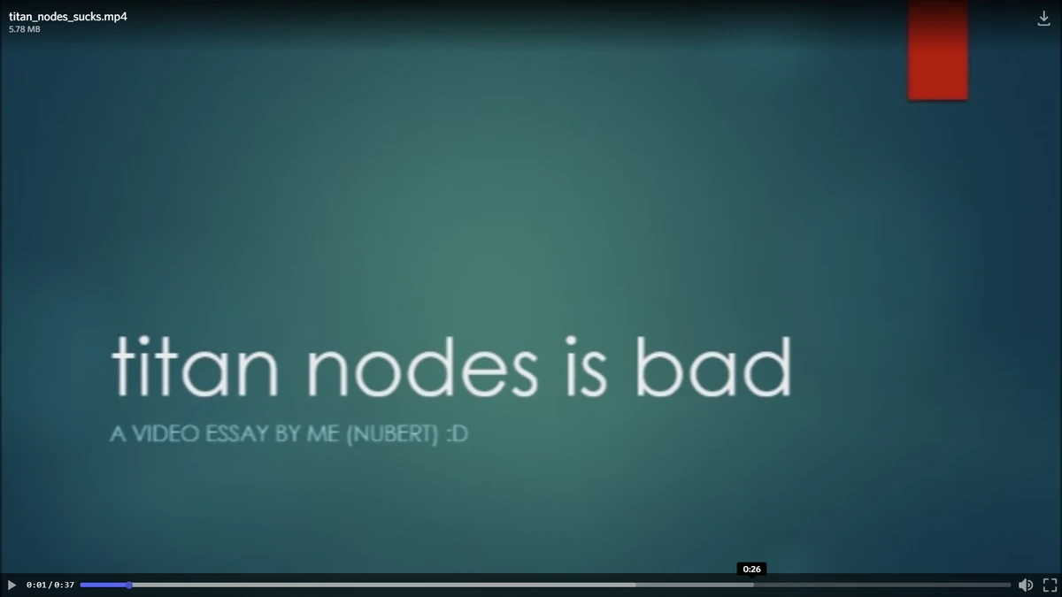 Titan nodes sucks | Nubert 195 Wiki | Fandom