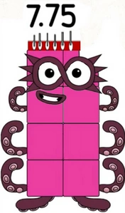 7.75 | Numberblocks big Wiki | Fandom