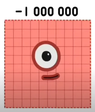 -1000000 | Numberblocks big Wiki | Fandom