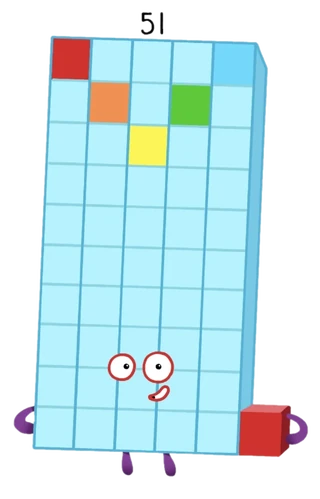 Fifty-One | Numberblocks Fanon Wiki | Fandom